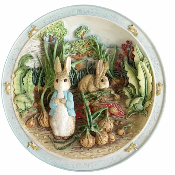 The Bradford Exchange | Accents | A Pocketful Of Onions 3d Peter Rabbit ...